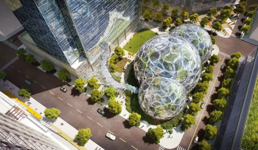 D'oscail Amazon oifig dochreidte i Seattle