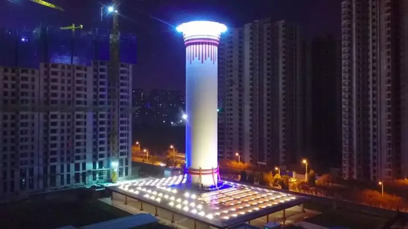 中国世界最大の空気清浄機を建設しました