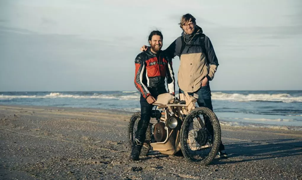 Motorcykel, der opererer på alger