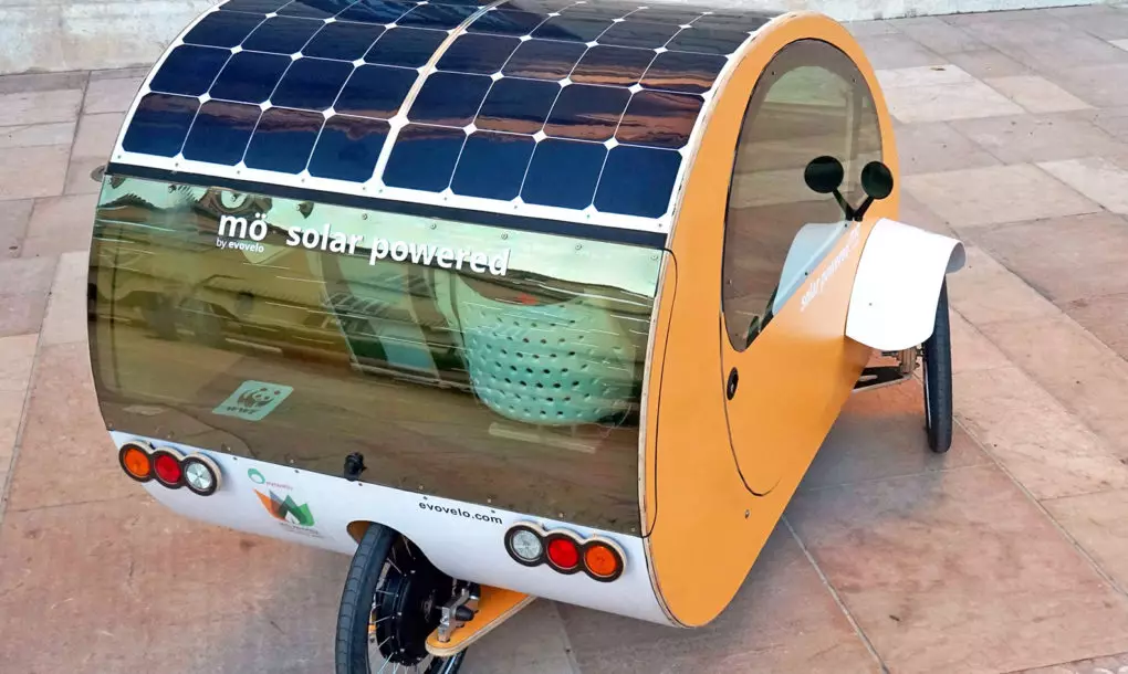 Mažas mašina saulės kolektorių