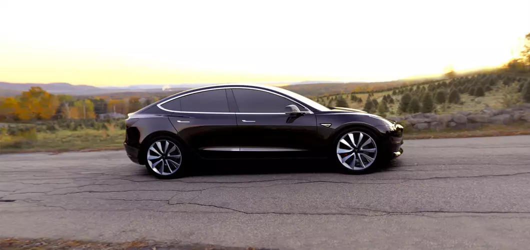 Mask ya Ilon iliwasilisha picha ya mfano wa kwanza Tesla Model 3