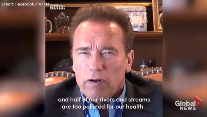 Arnold Schwarzenegger verzet zich tegen Donald Trump: "Alleen ik kan op tijd reizen." [Video]