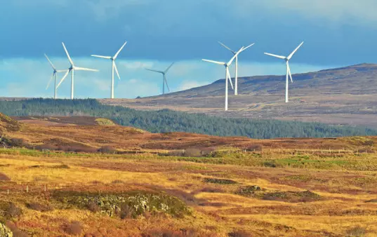 57% энергіі ў Шатландыі пакрываецца за кошт аднаўляльных крыніц