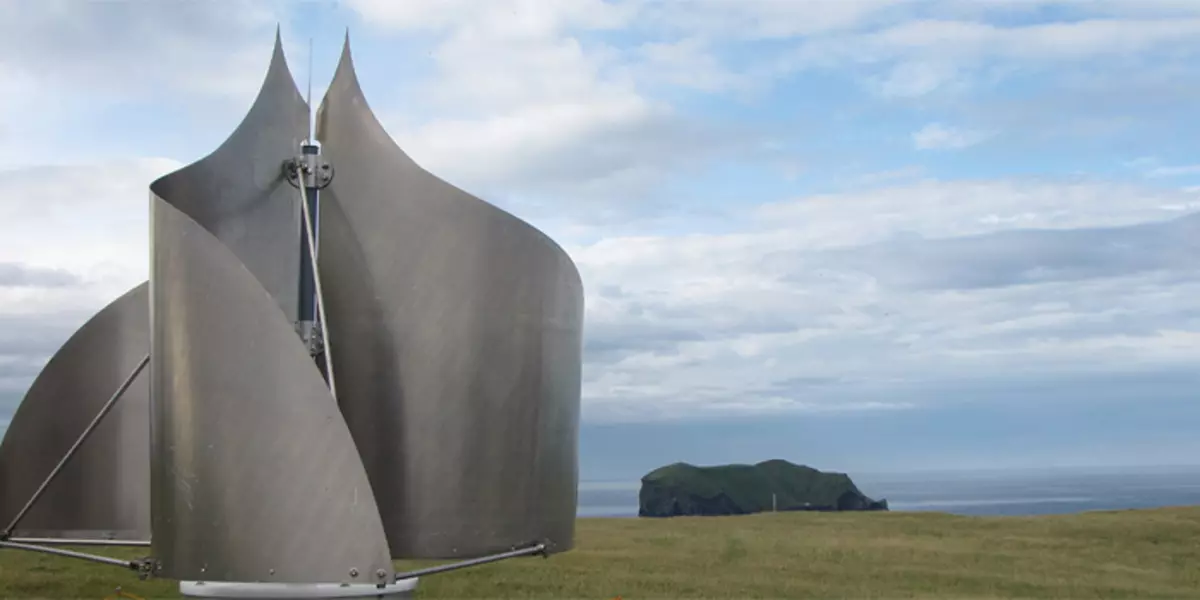 Turbina eólica innovadora para fortes tormentas de Islandia