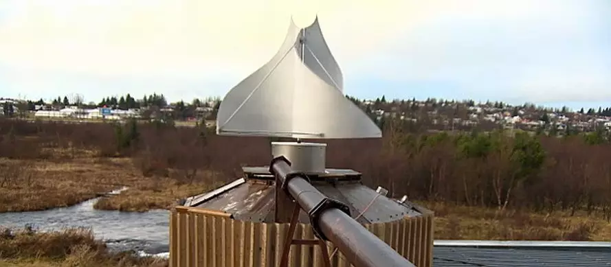 Innovative wind turbine for strong storms of Iceland