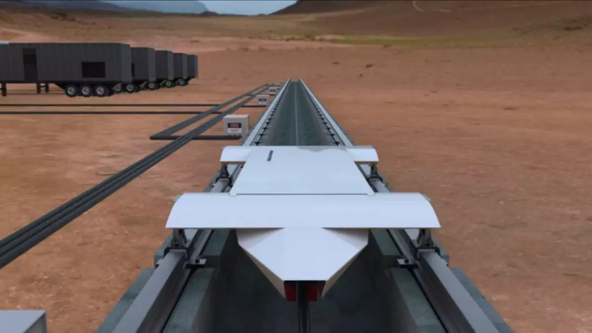 Elprovanta la teknologion de la sistemo de transporto Hyperloop komencos la sekvan monaton