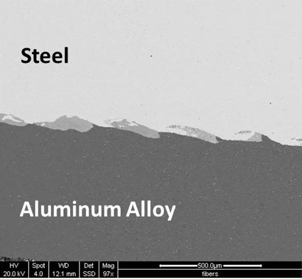 Els investigadors han desenvolupat una nova tècnica de soldadura per estalvi d'energia d'acer i alumini