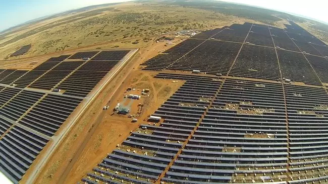 A maior estação solar de energia da África