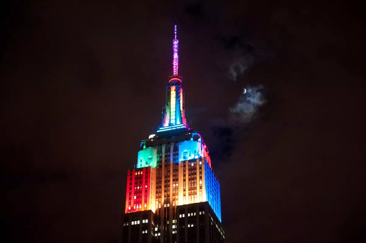 Ljus Halloween Show 2014 på Empire State Building. Facepla.net senaste ekologi nyheter
