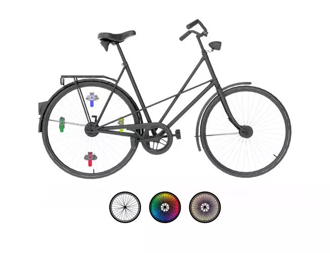 Roue à vélo - Miniboraning pour l'analyse sanguine