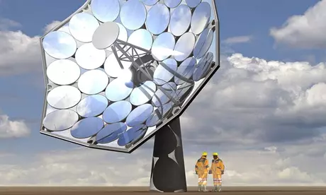Fotoelektriska solrosor från IBM producerar el och vatten