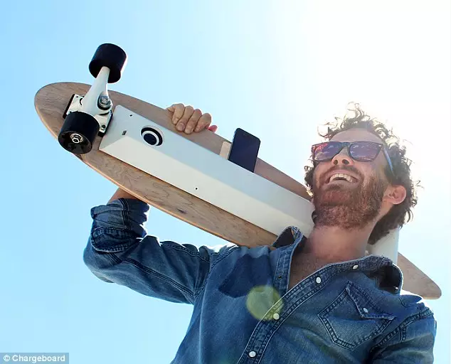 Skateboard opladen van uw smartphone