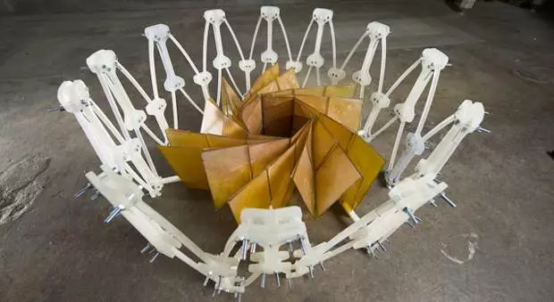 Origami de la batería solar prototipo