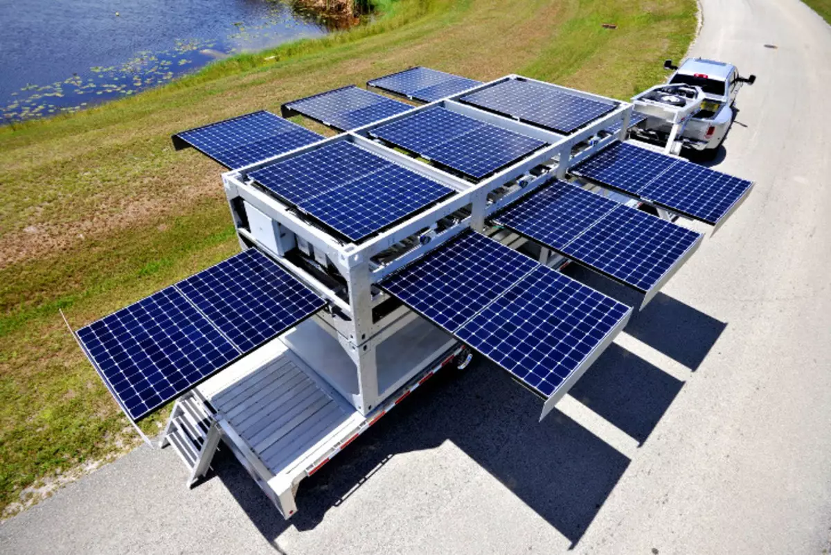 Mobil solenergi station vil levere elektricitet overalt. Facepla.net Seneste økologi nyheder