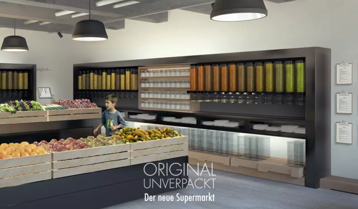 Supermarket UnverpackT Orial Unverpackt Asli sing ramah kanggo nolak bungkus