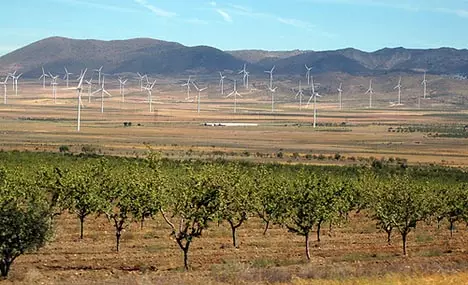 اسپین میں ہوا کی توانائی