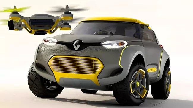 Renault Kwid - гібрыдны канцэпт з лёталі памочнікам