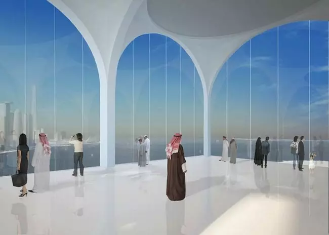 Kompleks arsitektur futuristik di Doha