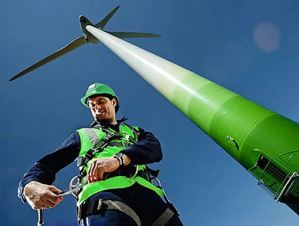 У 2012 році в вітряної енергетики працювало близько 81000 чоловік