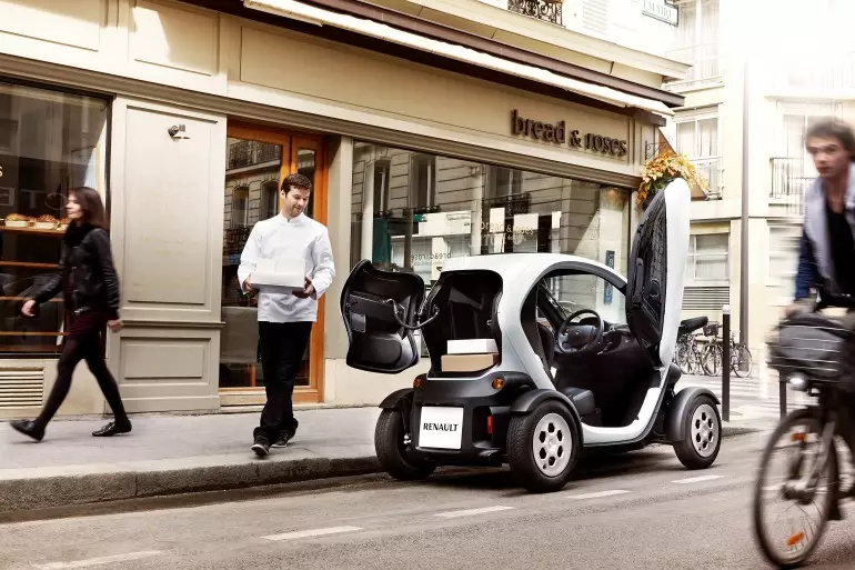 Electric موټر Renault TWIZY - د کاروبار د ژوند