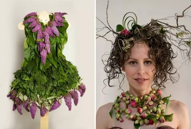 Tres diseñadores de moda de plantas.