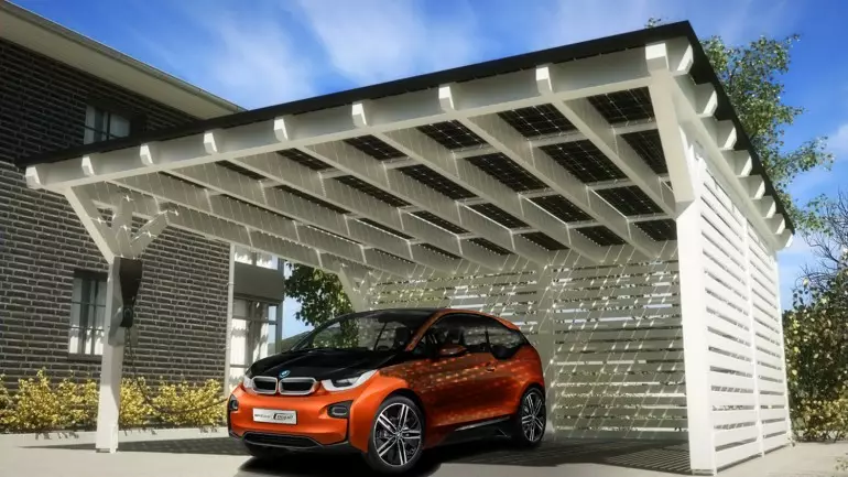 Solar Charging ji bo BMW Electric Mobile