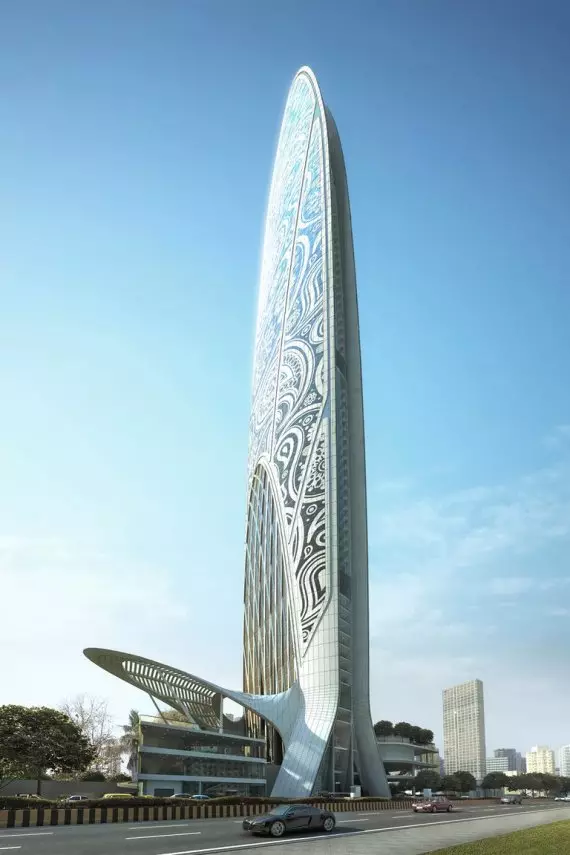 Namaste Tower: Tsika dzeMabvazuva muArchitecture