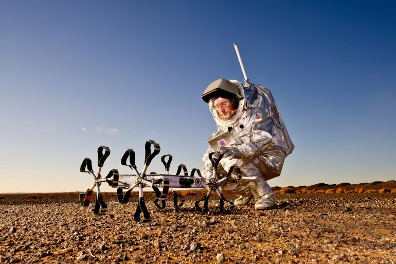 Expedition Mars-2013 - Arbejde i scaffel