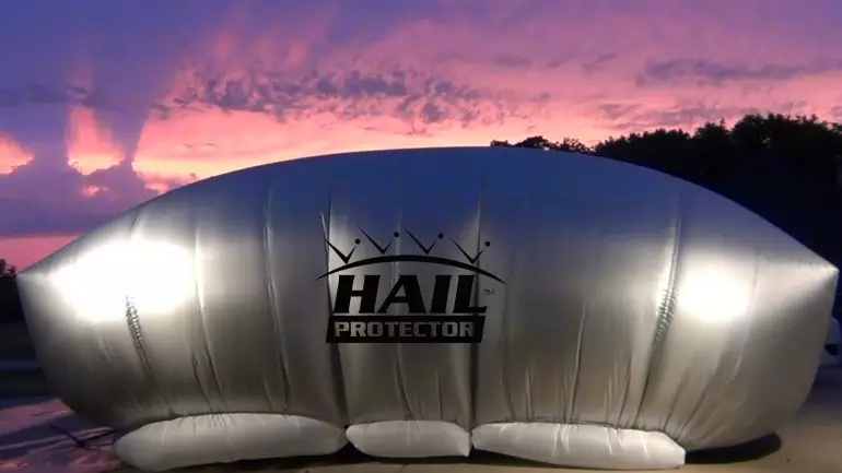 Hail Protector - Automotive "Airbag", protecting from hail