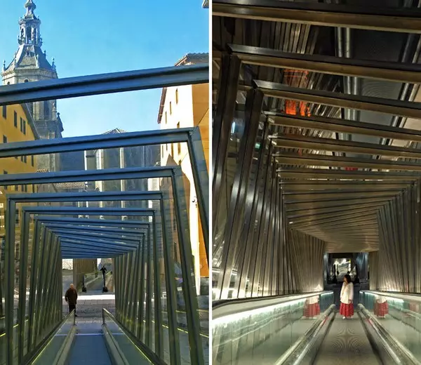 Escalateur urbain à Vitoria