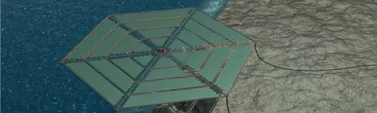 Sundy - Hexagonal floating island from solar panels