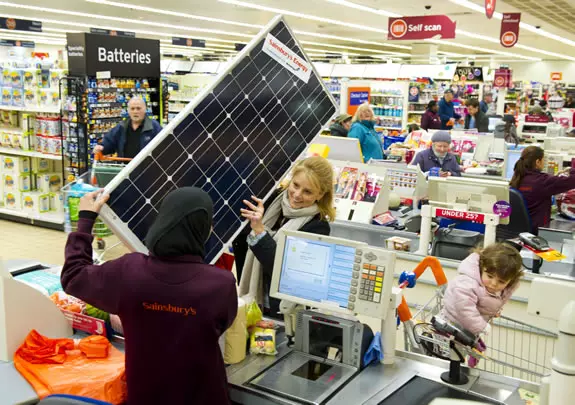 Sainsbury - enerhiya sa solar gikan sa tindahan