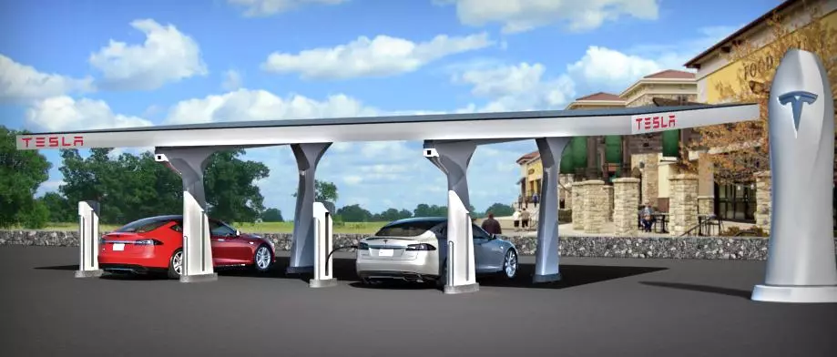 Supercharger - nopeiden latausasemien verkko sähköajoneuvojen Tesla