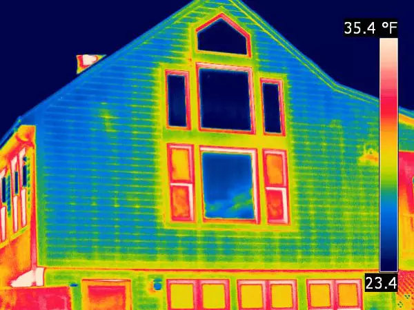 ภาพความร้อนของบ้านอเมริกันจะช่วยลดการใช้พลังงาน