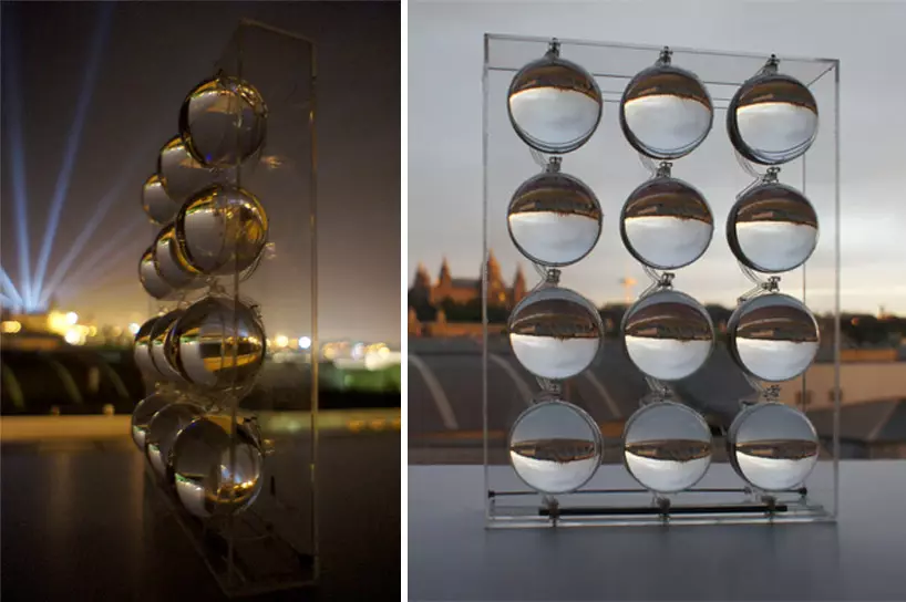 Esfera de vidro - concentrador de energia solar