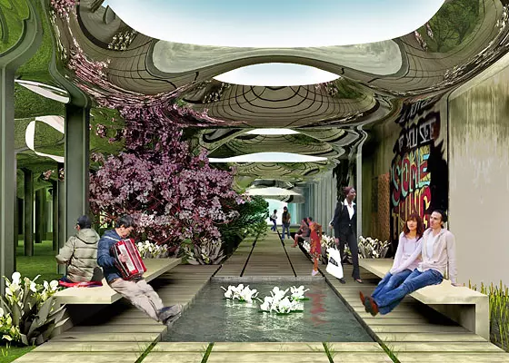 Návrh podzemního parku v New Yorku