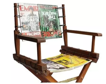 Miljøvennlig stol fra gamle magasiner