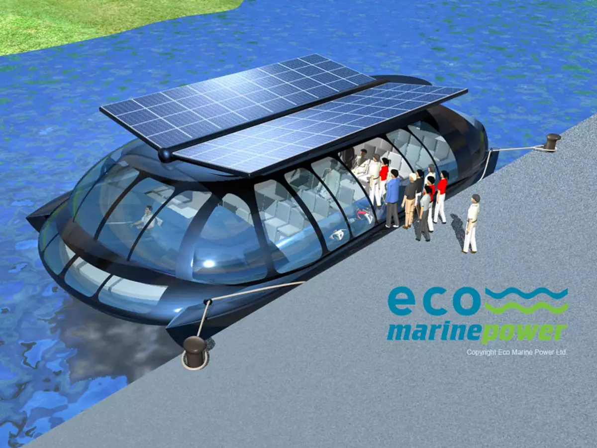 Imodeli yomkhumbi kaTonbo solar-Electric kusuka enkampanini yamandla e-Japanese Eco Marine Power