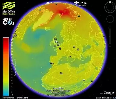 Google urmărește climatul global