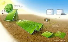Solinstallation för biobränsle