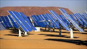 Energia solar no deserto