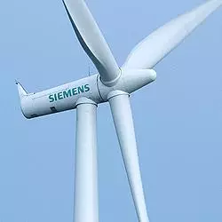Turbina eólica Siemens.