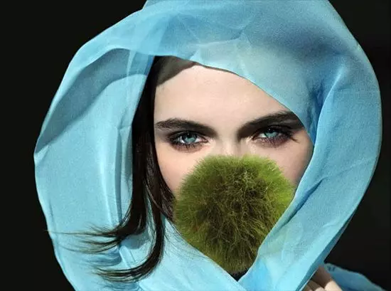 Green mask - kills bacteria and cleans air 6375_1
