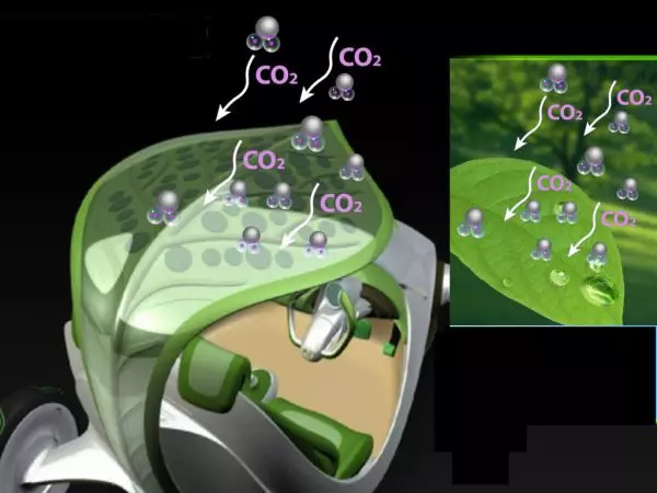 Yez - концептуаль электр машинасы "CO2 һәм" сулыш "кислород