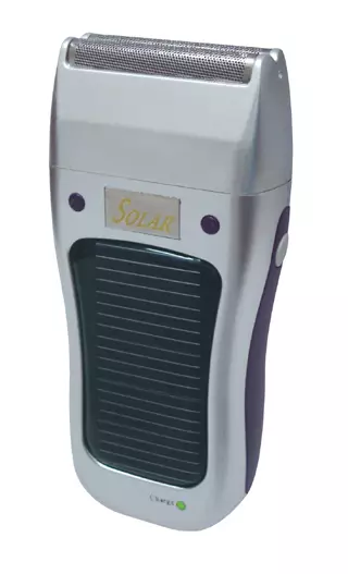 Electric shaver sa solar battery.