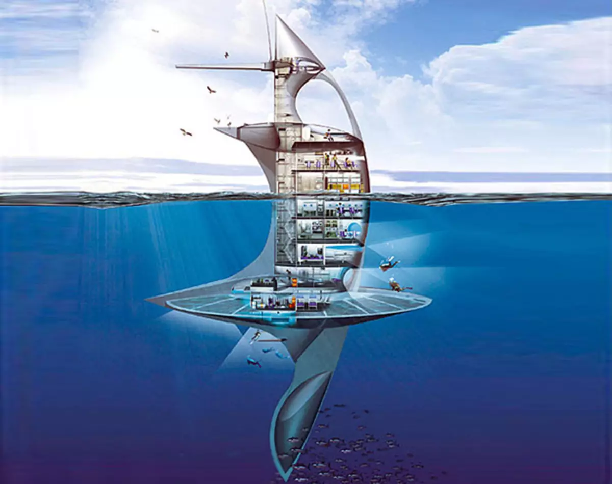 Futuristiese onderwater laboratorium seeoorbiter - op pad na die werklikheid