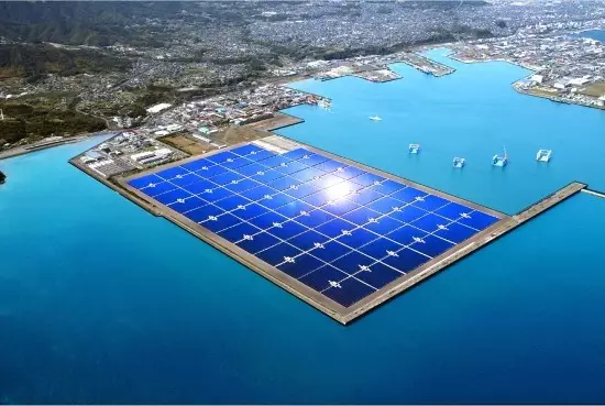 将来最大の太陽光発電所の外観